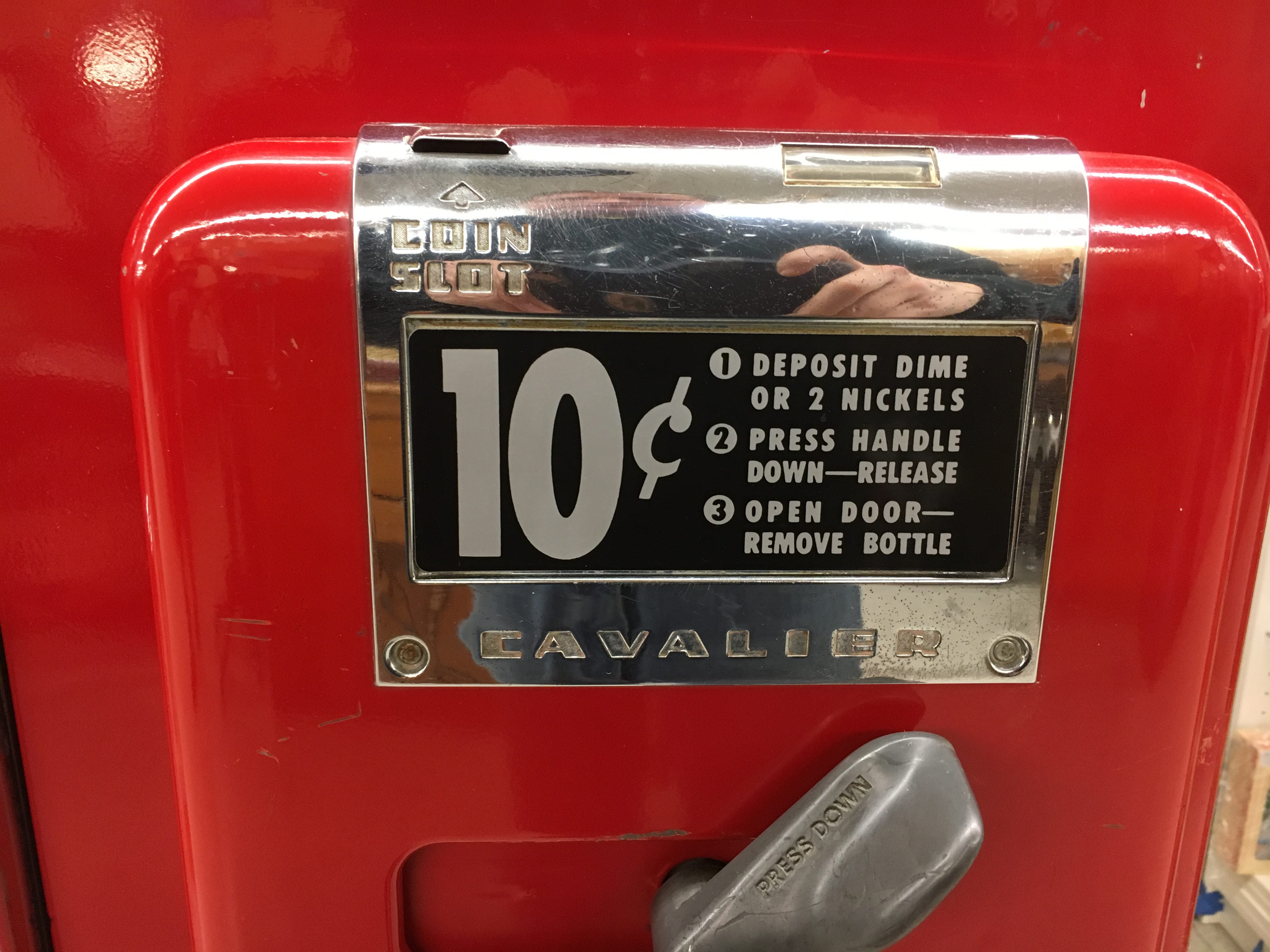 This Just In: 1950s Cavalier C51A Coca-Cola Machine - Orion's Attic